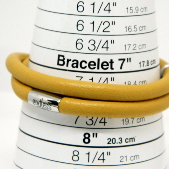 Endless | Jewelry | Endless Yellow Leather Double 4 Chrm Bracelet 75 ...